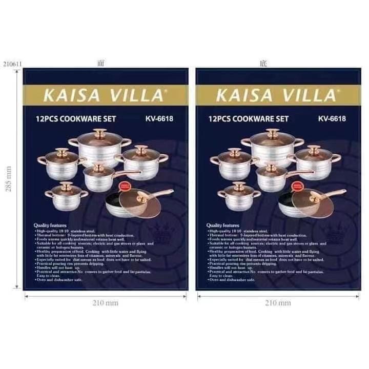 Kaisa Villa stainless steel cookware set casserole saucepan soup pot cookware set - Kaisa Villa